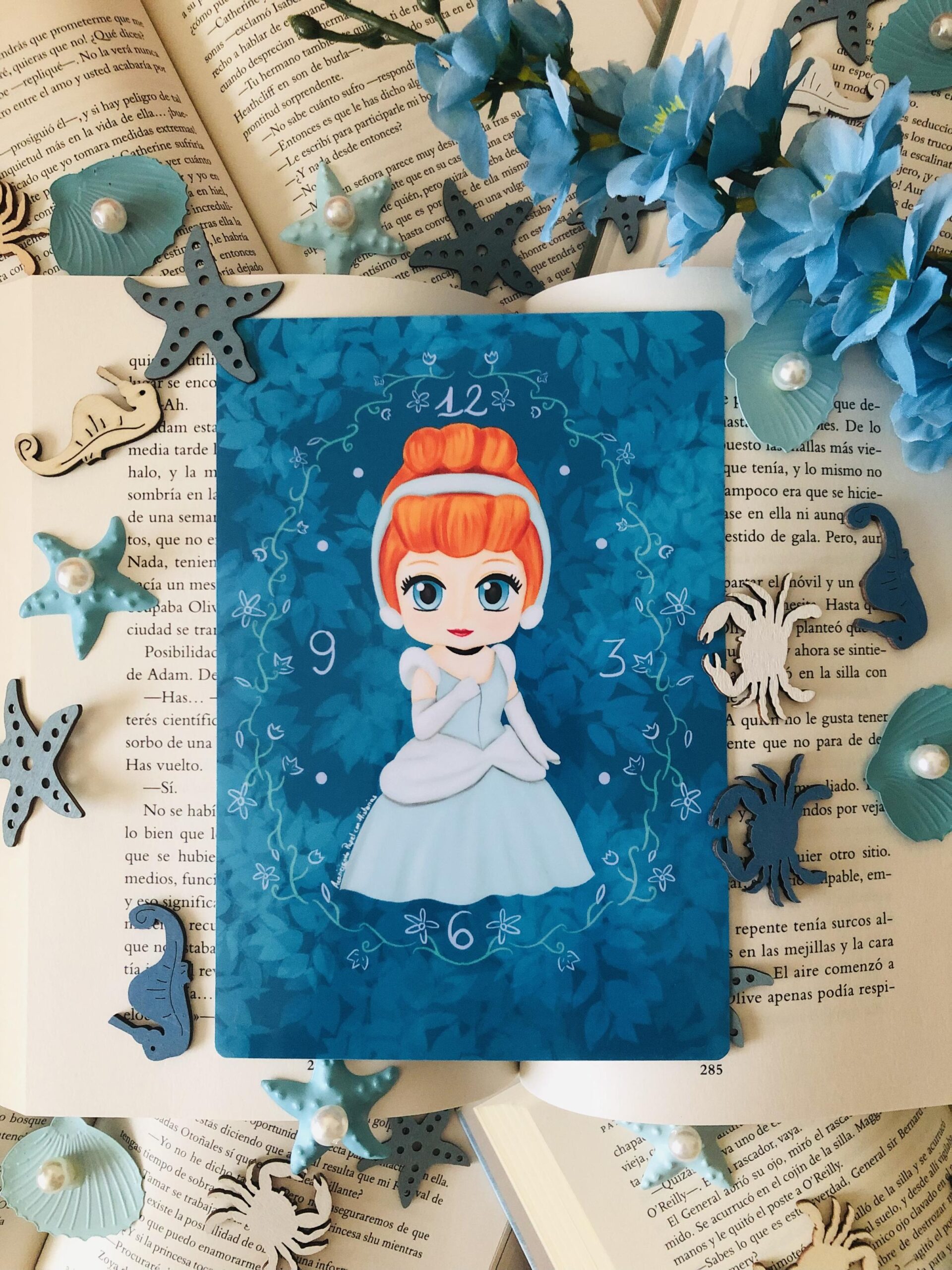 Ilustración Cenicienta - Acariciando Papel con Historias