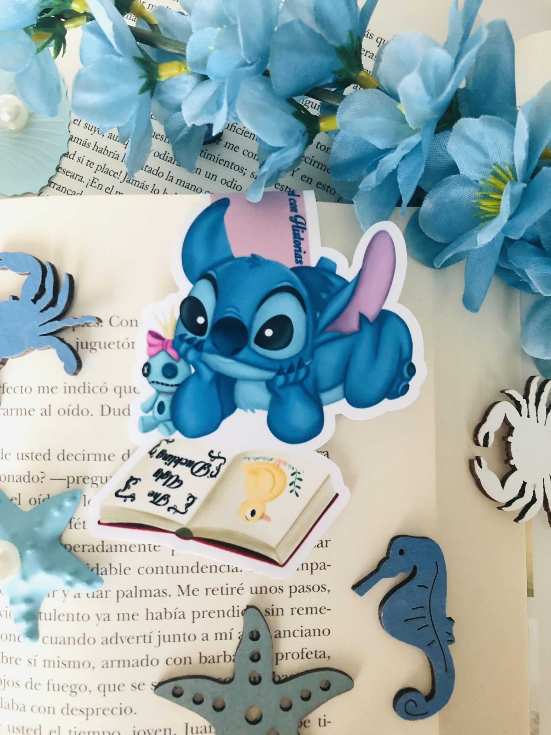 Marcapáginas magnéticos Stitch - Acariciando Papel con Historias